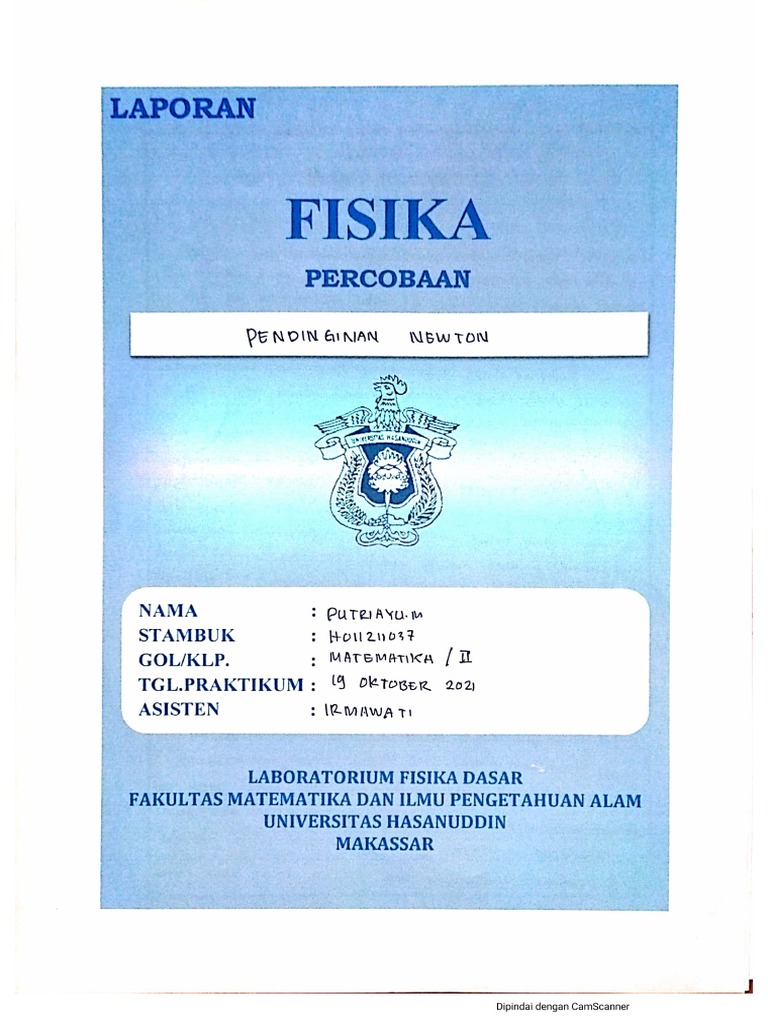 II - 037 - Putriayu.M - Pendinginan Newton | PDF
