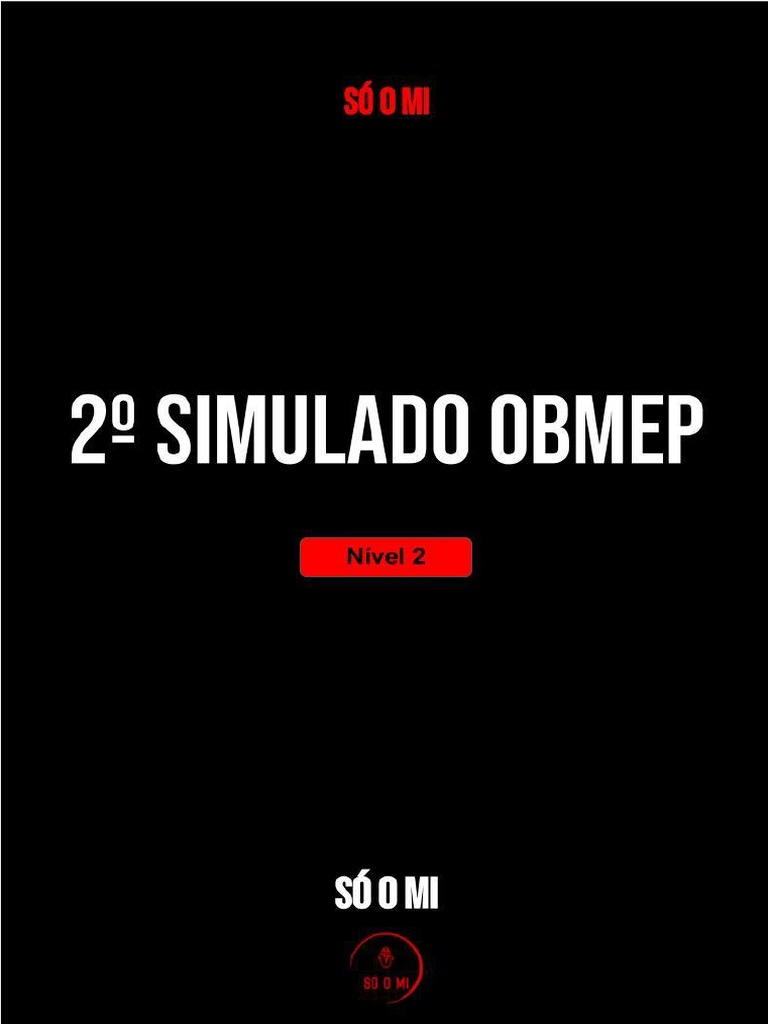 Simulado OBMEP N1 | PDF | Triângulo | Matemática