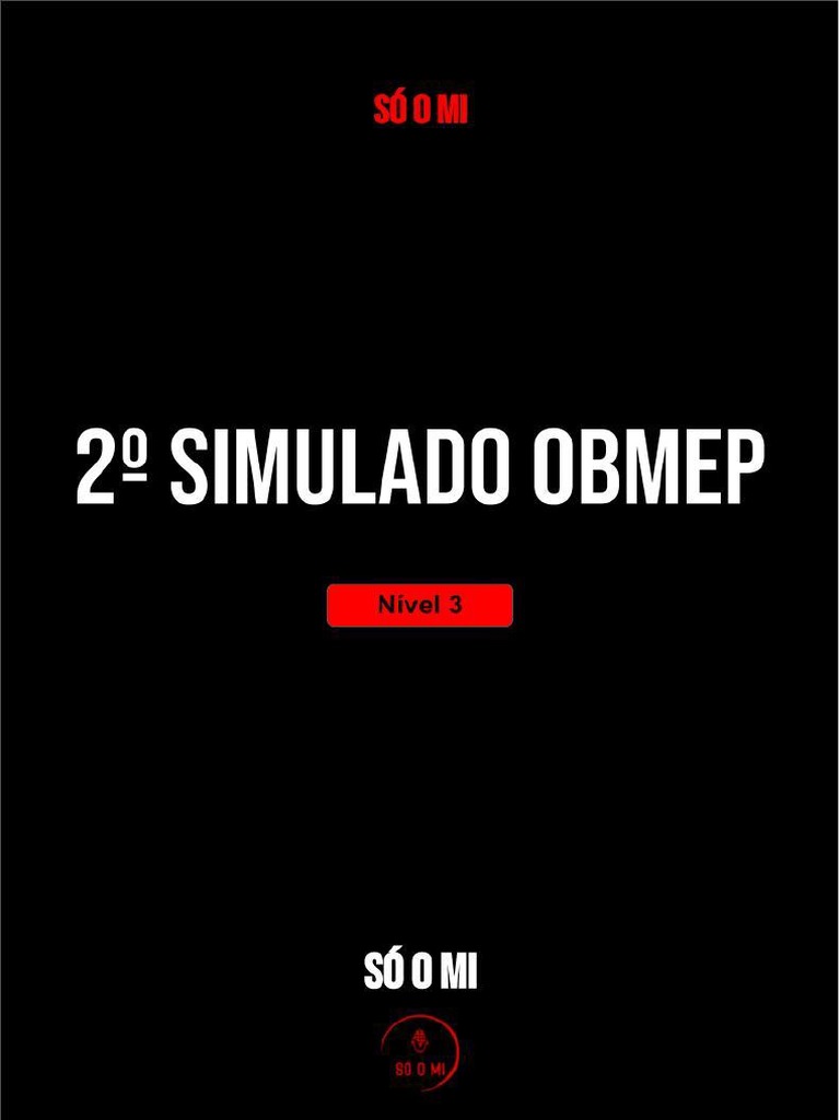 Simulado OBMEP N3 | PDF | Trem