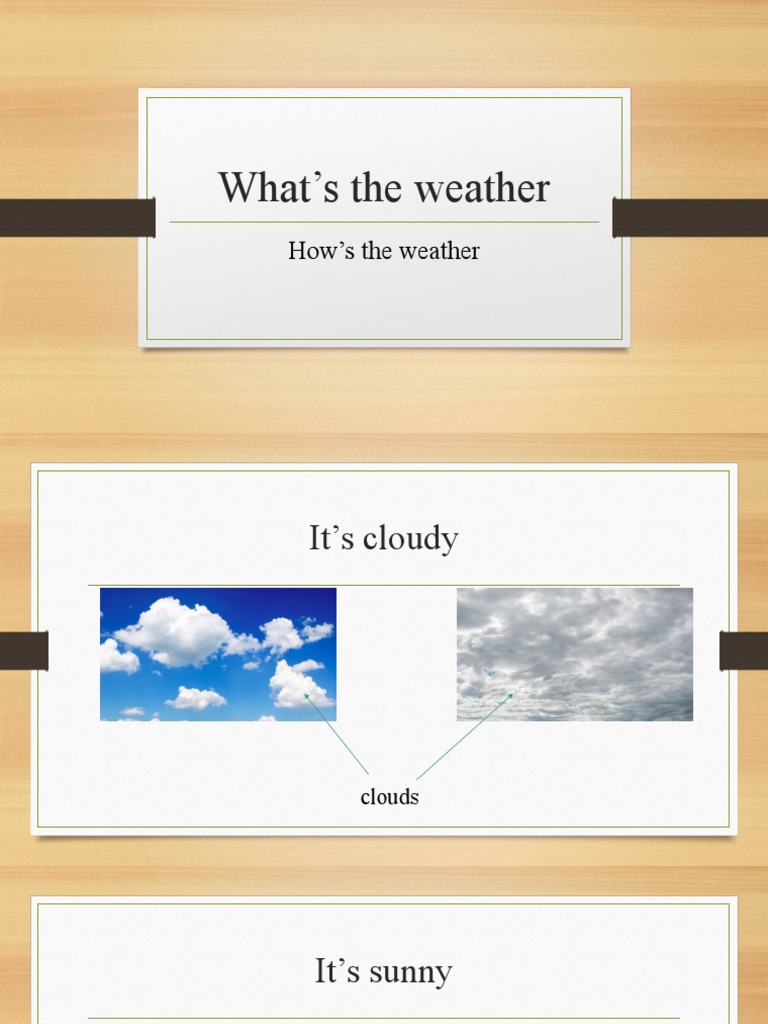 Unit 7 Weather | PDF