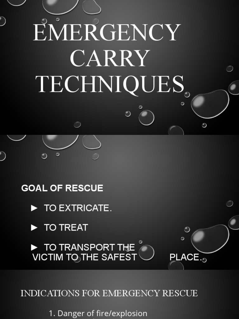 Emergency Carry Techniques | PDF | Firefighter