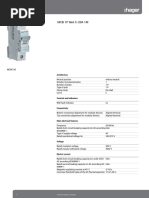 Hager MU120A MCB Data Sheet | PDF | Alternating Current | Mains Electricity