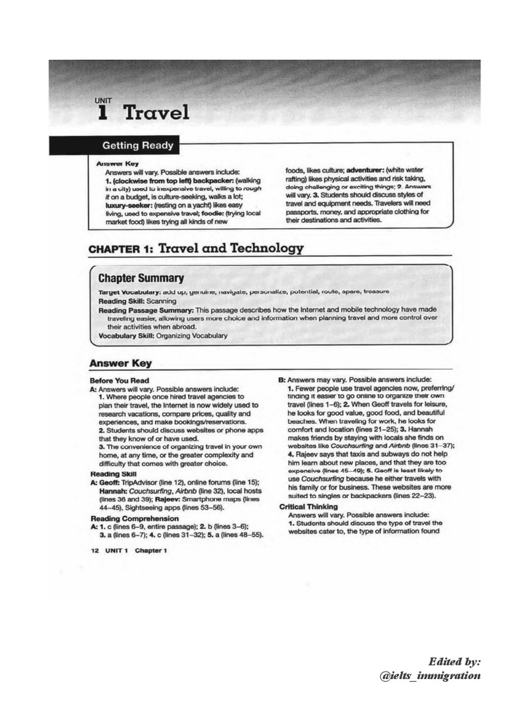 KEY Travel and Technology Reading | PDF