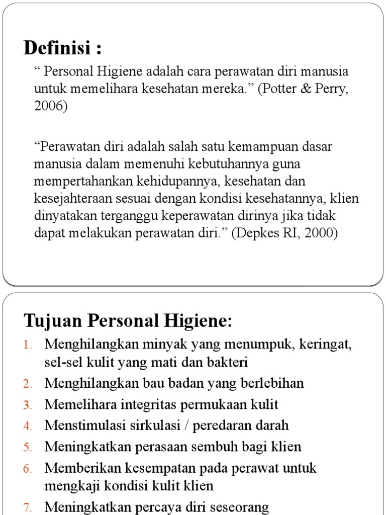 Konsep Personal Hygiene | PDF