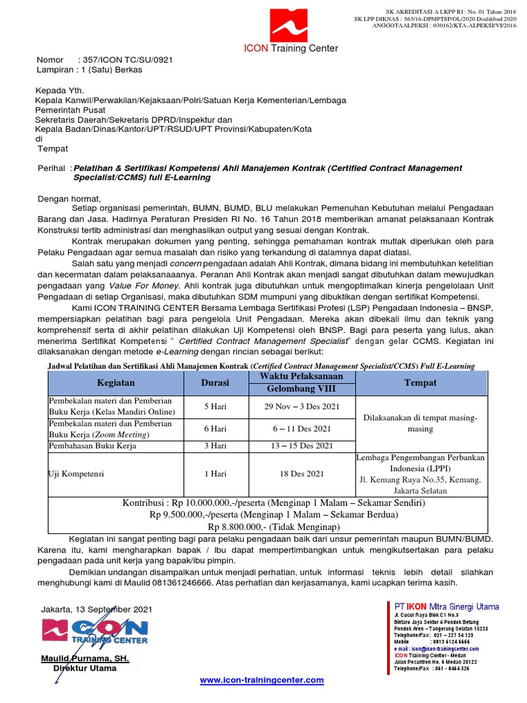 Undangan CCMS Nov | PDF
