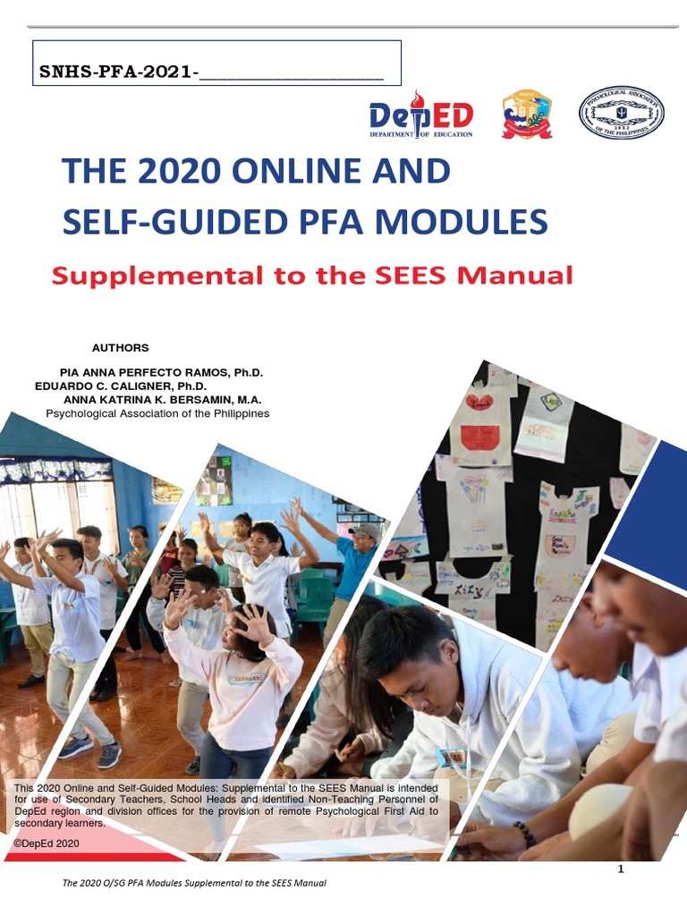 The 2020 Online and Self-Guided Pfa Modules | PDF | Feeling ...