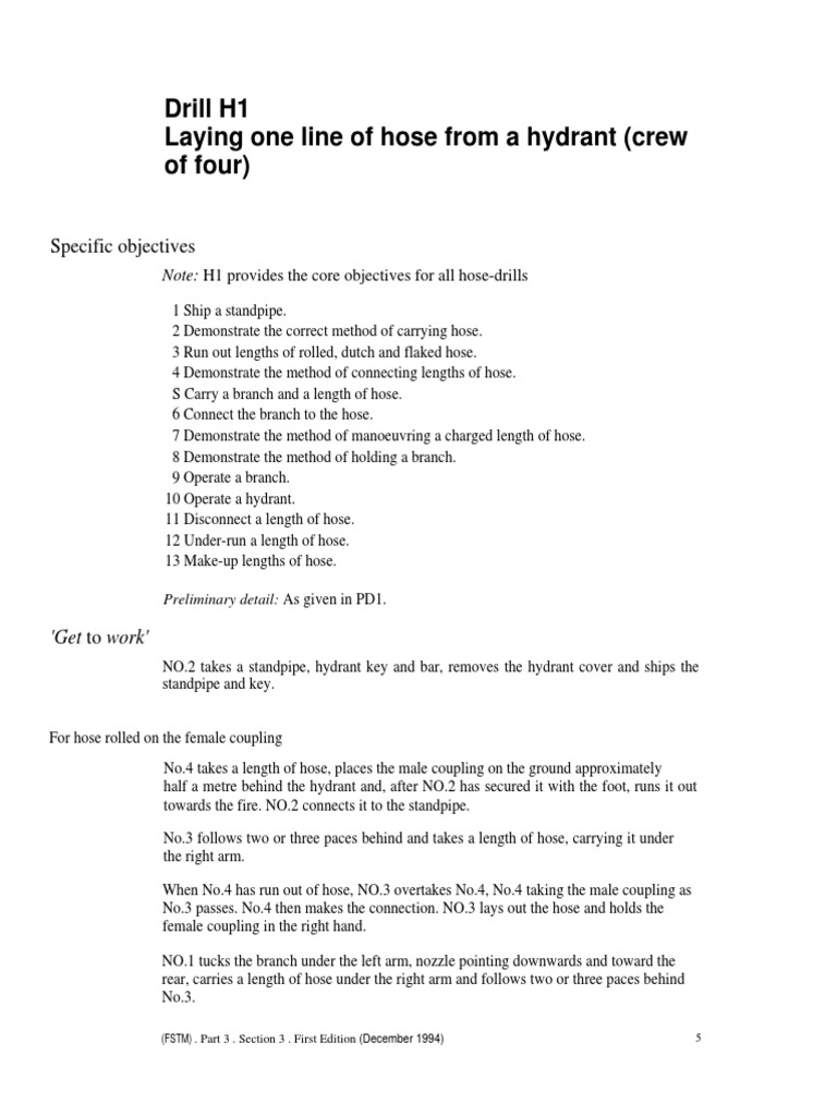 Hydrant Drill | PDF | Knot
