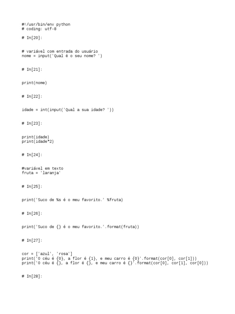 Basico em Python | PDF | Matemática | Analise matemática