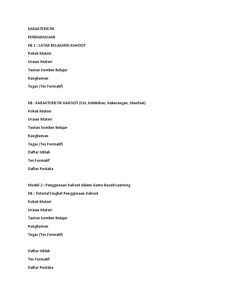 Karak Teri Stik | PDF