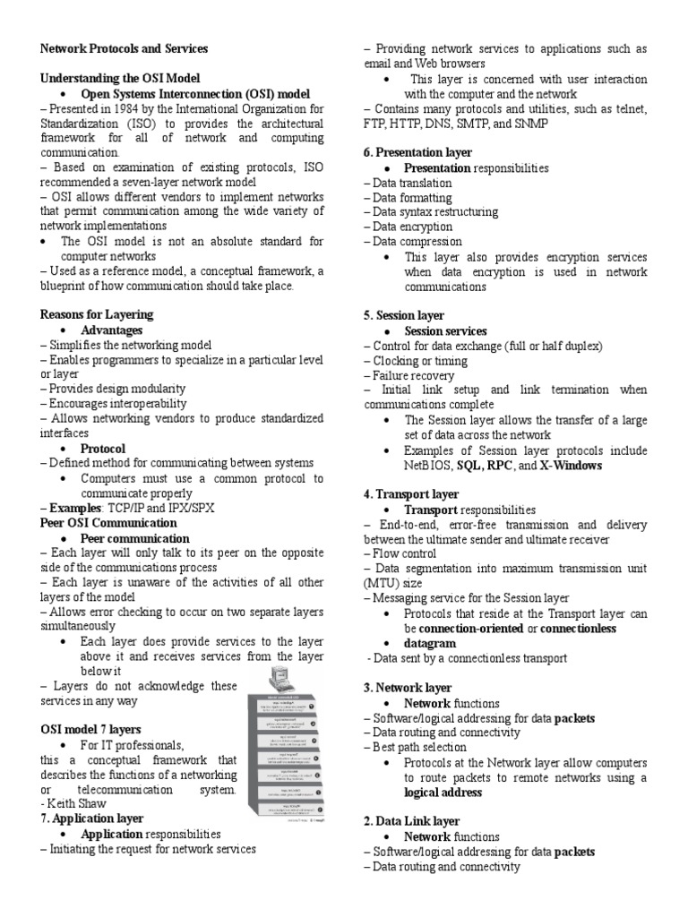 Network Protocols and Services | PDF | Internet Protocol Suite | Port (Computer Networking)