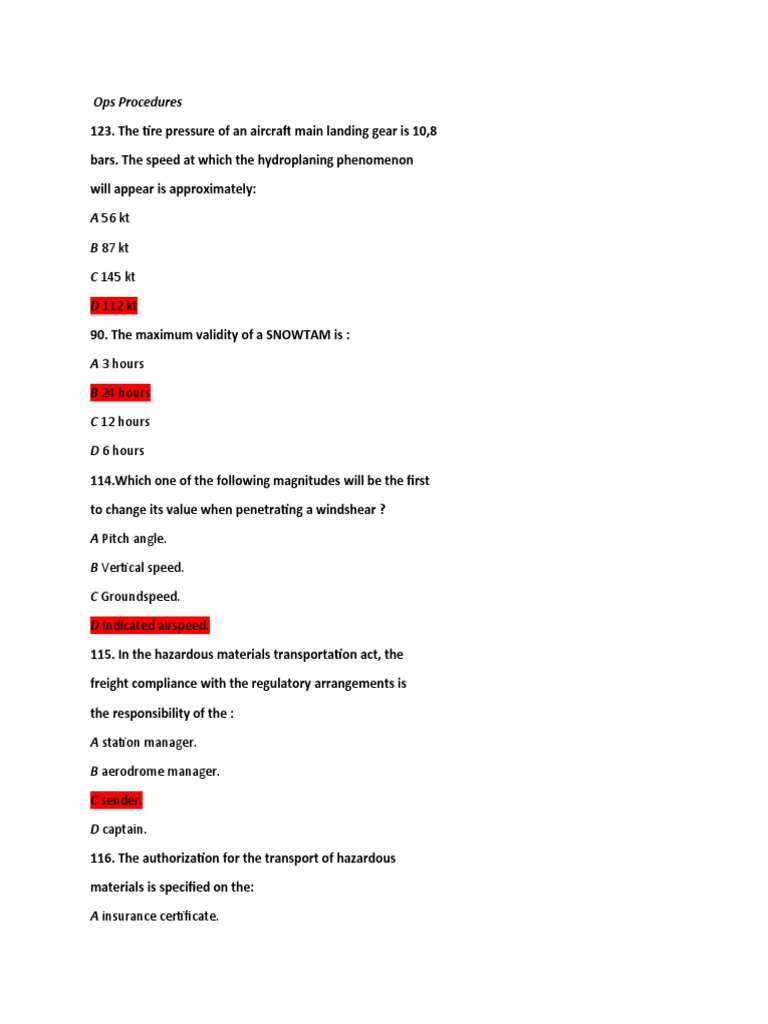 Operational Procedures | PDF | Instrument Flight Rules | Visual Flight ...