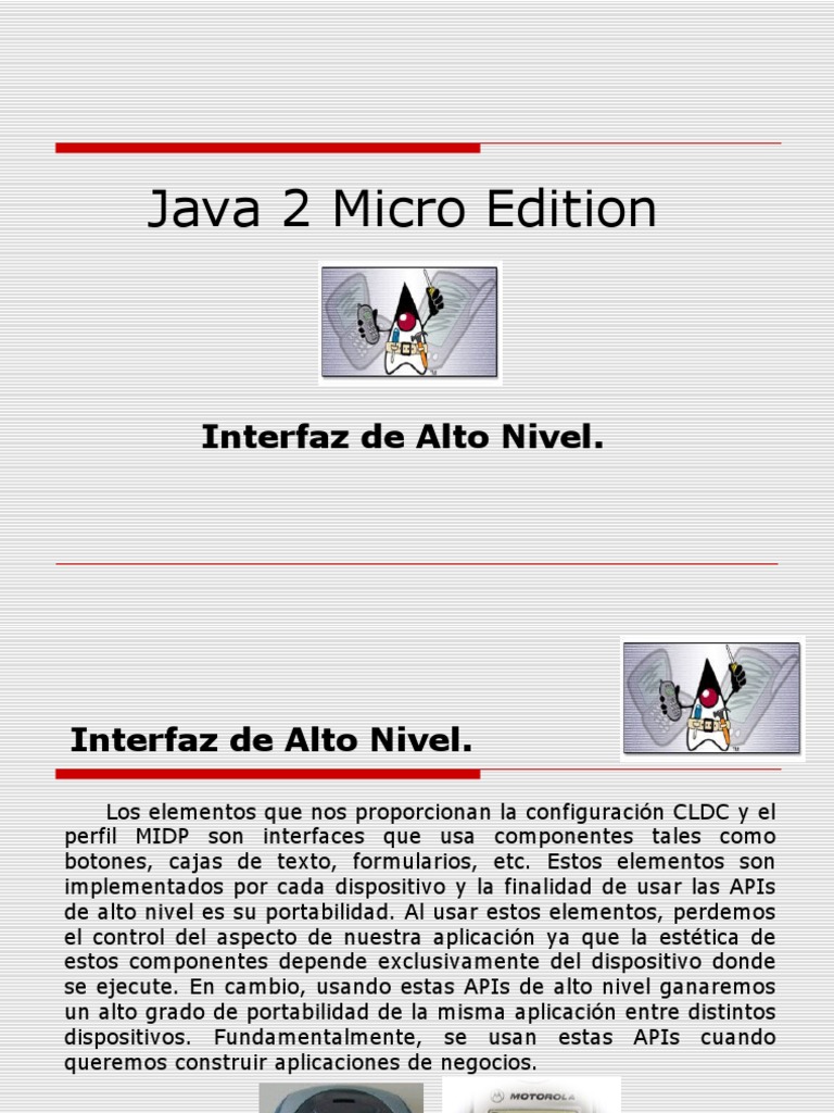 Interfaz de Alto Nivel | PDF | Java (lenguaje de programación) | Desarrollo de software