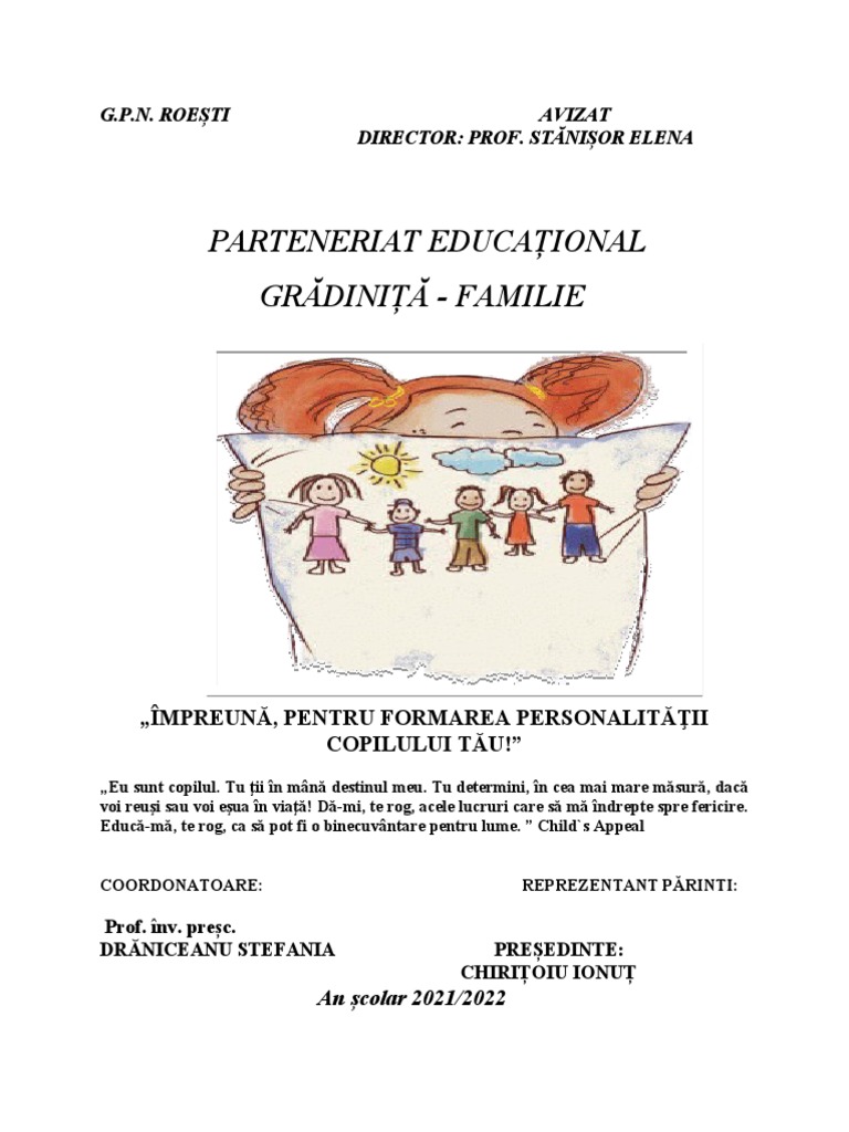 Parteneriat Gradinita-Familie | PDF
