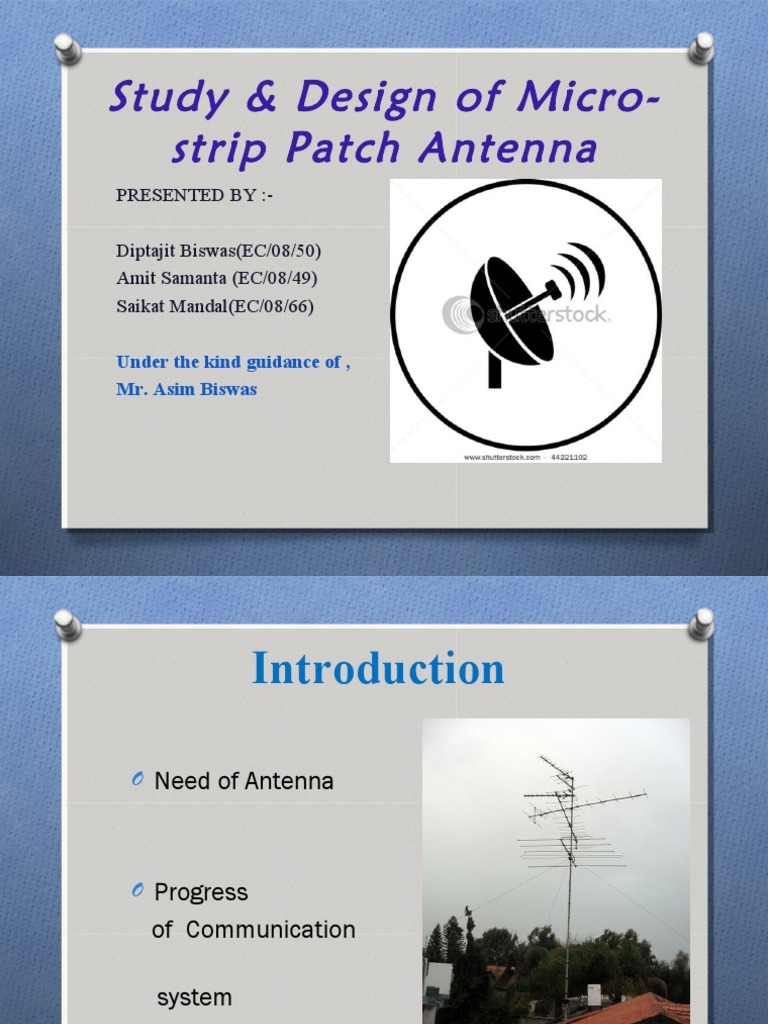 Microstrip Patch Antenna Design | PDF | Antenna (Radio) | Physical ...