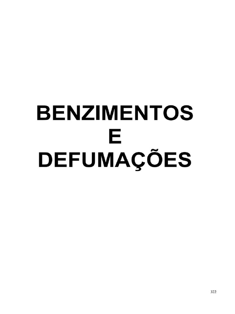 Benzimentos e Defumações | PDF
