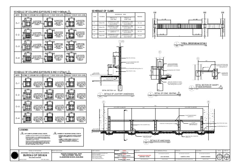 Schedule of Slabs | PDF | Building Materials | Architectural Elements