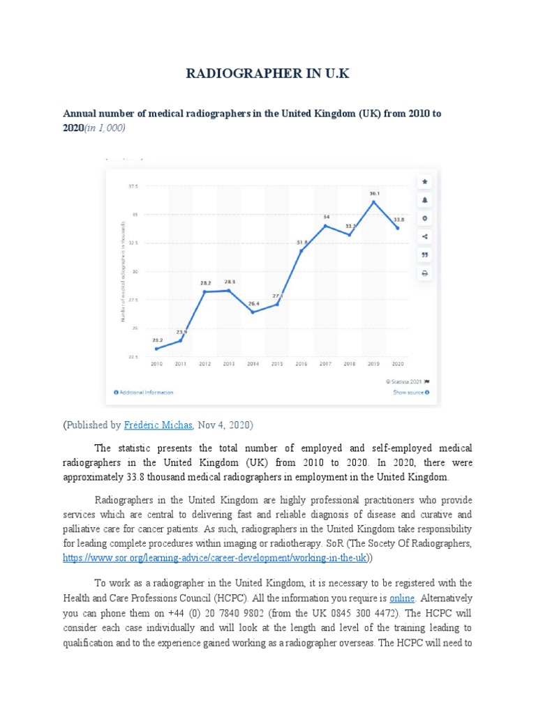 UK Radiographer Salary Overview | PDF | Radiology | Medical Equipment
