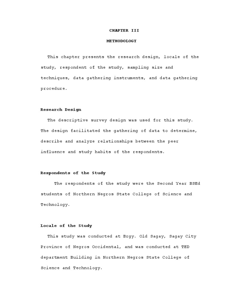 CHAPTER 3 Dinz | Download Free PDF | Survey Methodology | Validity (Statistics)