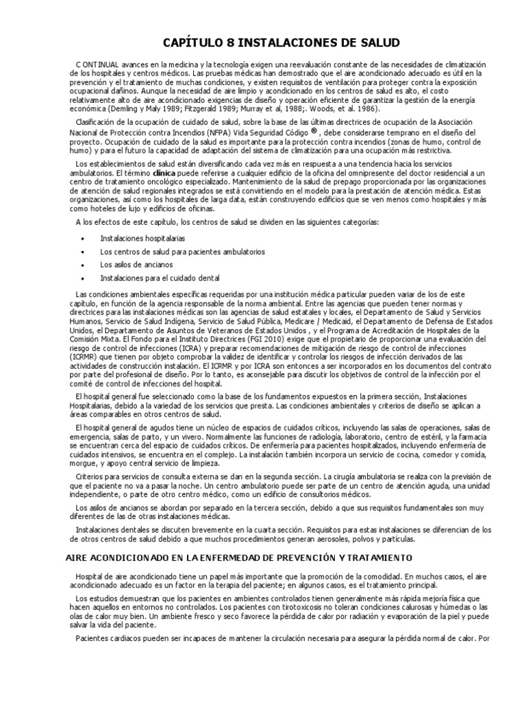 262657869-Manual-ASHRAE - Areas Limpias Pabellones | PDF | Virus | Hospital