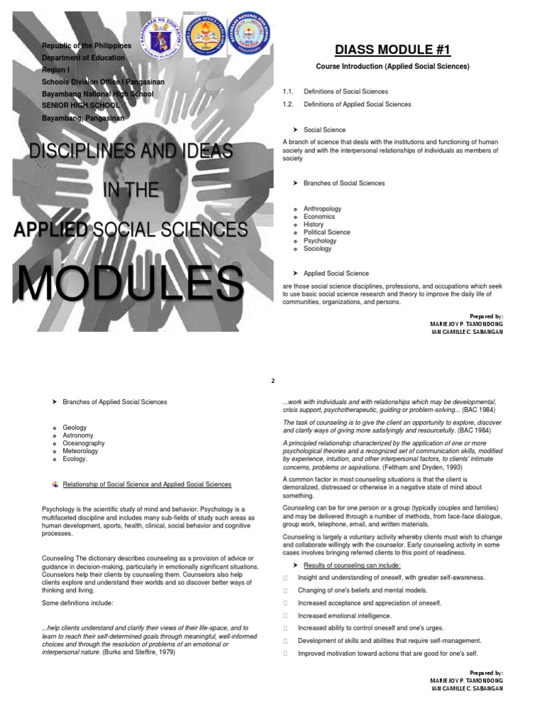 Diass Module 1 02 GR12 | Download Free PDF | Social Sciences ...
