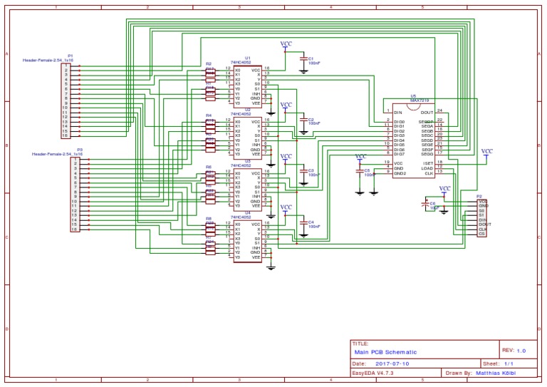 Schematic - Matrix PCB | PDF