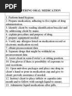 Procedure Checklist Chapter 23: Preparing and Drawing Up Medications ...