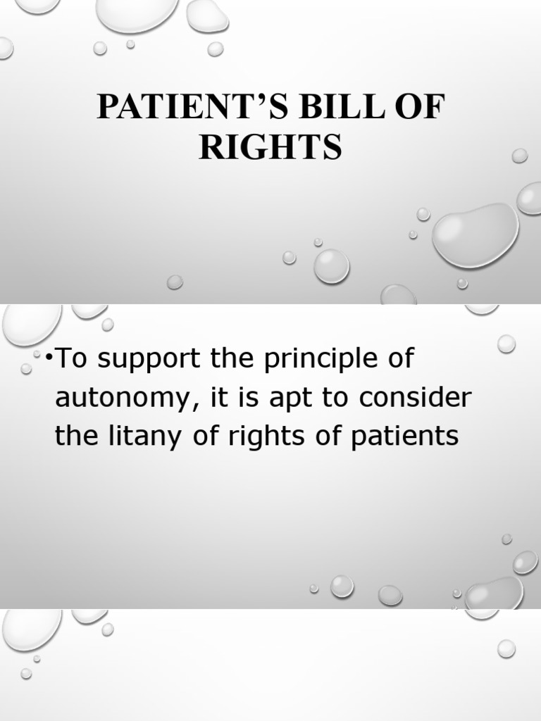 Filipino Patient's Rights Overview | PDF | Informed Consent | Health Care