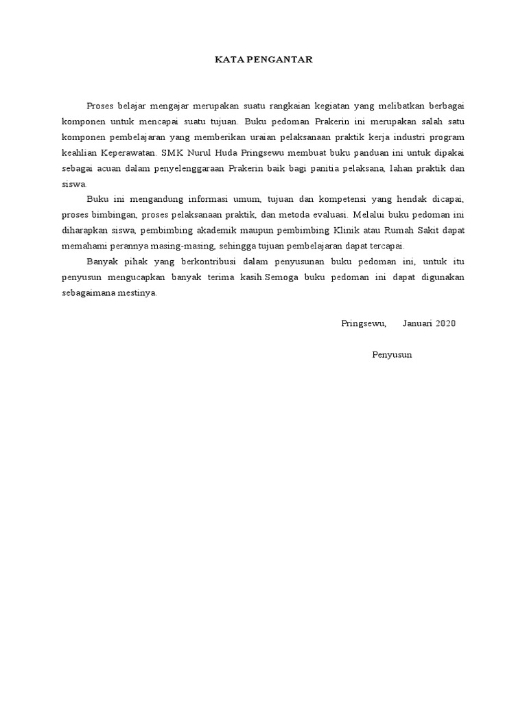 Buku Pedoman PKL Perawat 2019-2020 (Bu Farida) | PDF