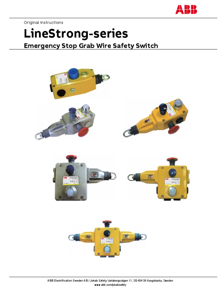 Linestrong-Series: Emergency Stop Grab Wire Safety Switch | PDF ...