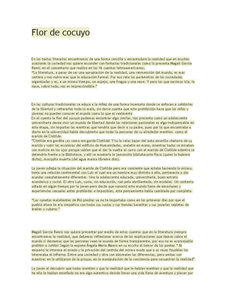 Flor de Cocuyo | PDF