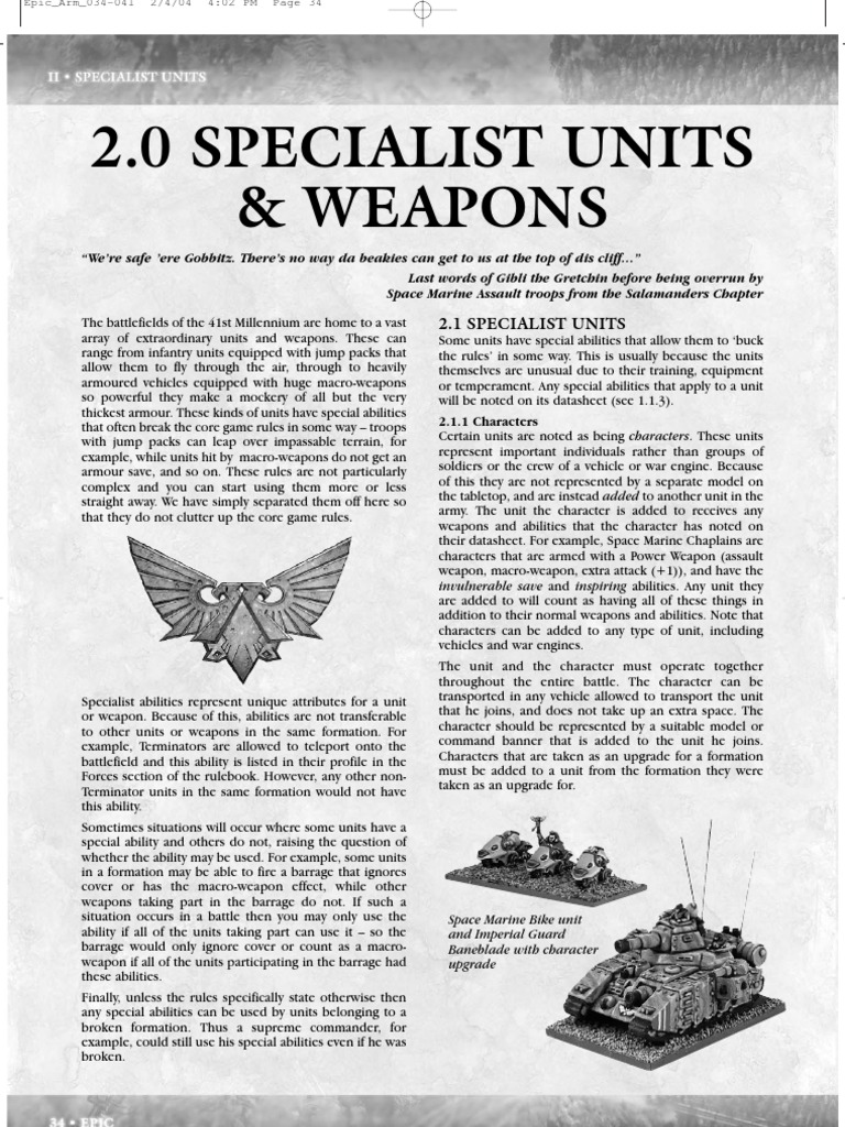 Epic Rules 2 | PDF | Infantry | Wars & Military