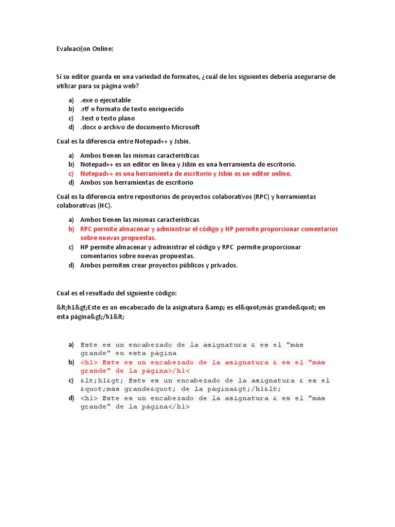 Evaluacion Javascript | PDF | Script Java | HTML Evaluacion Javascript | PDF | Script Java | HTML