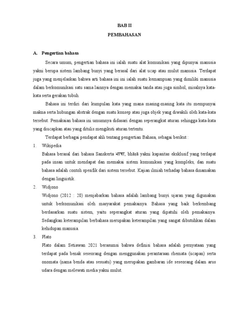 BAB II Pembahasan BAhasa Lisan Dan Tulisan | PDF