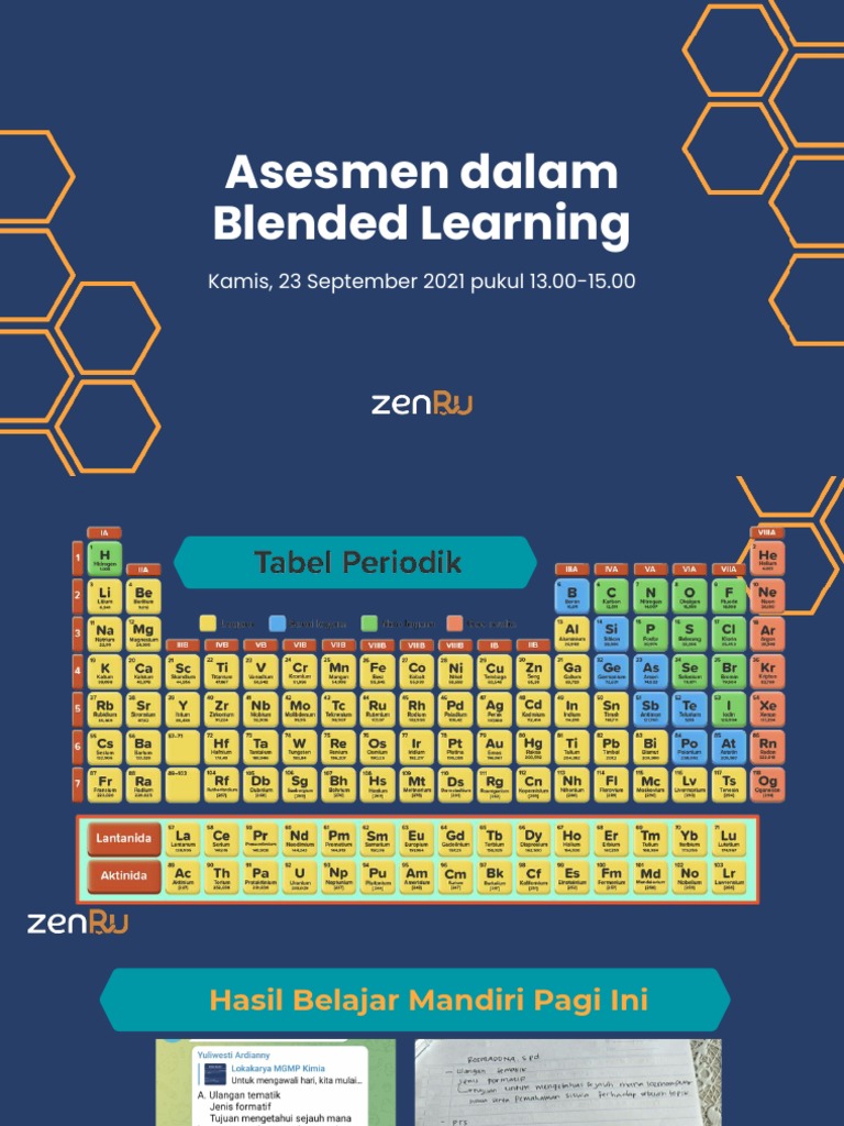 Asesmen Dalam Blended Learning - Lokakarya Zenius MGMP Kimia Jatim | PDF