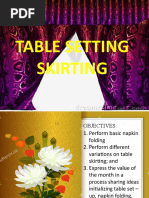 10 Basic Table Skirting Designs | PDF | Grilling | Cooking