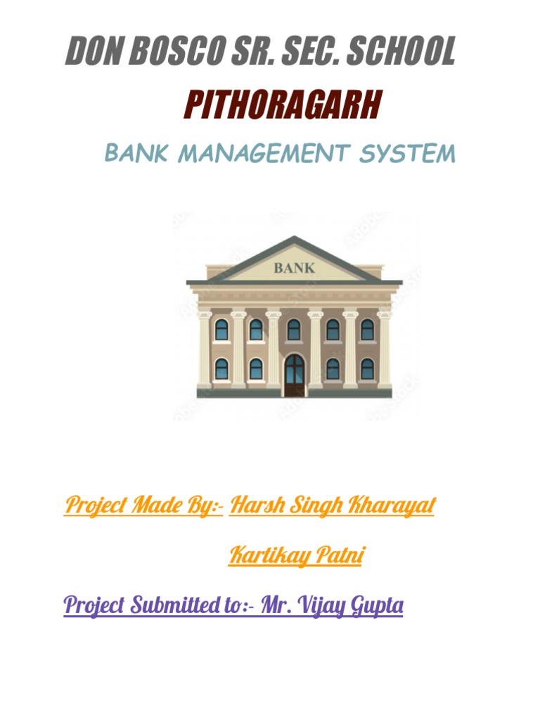 SDLC BAnk Management System | PDF | Computer Science | Data