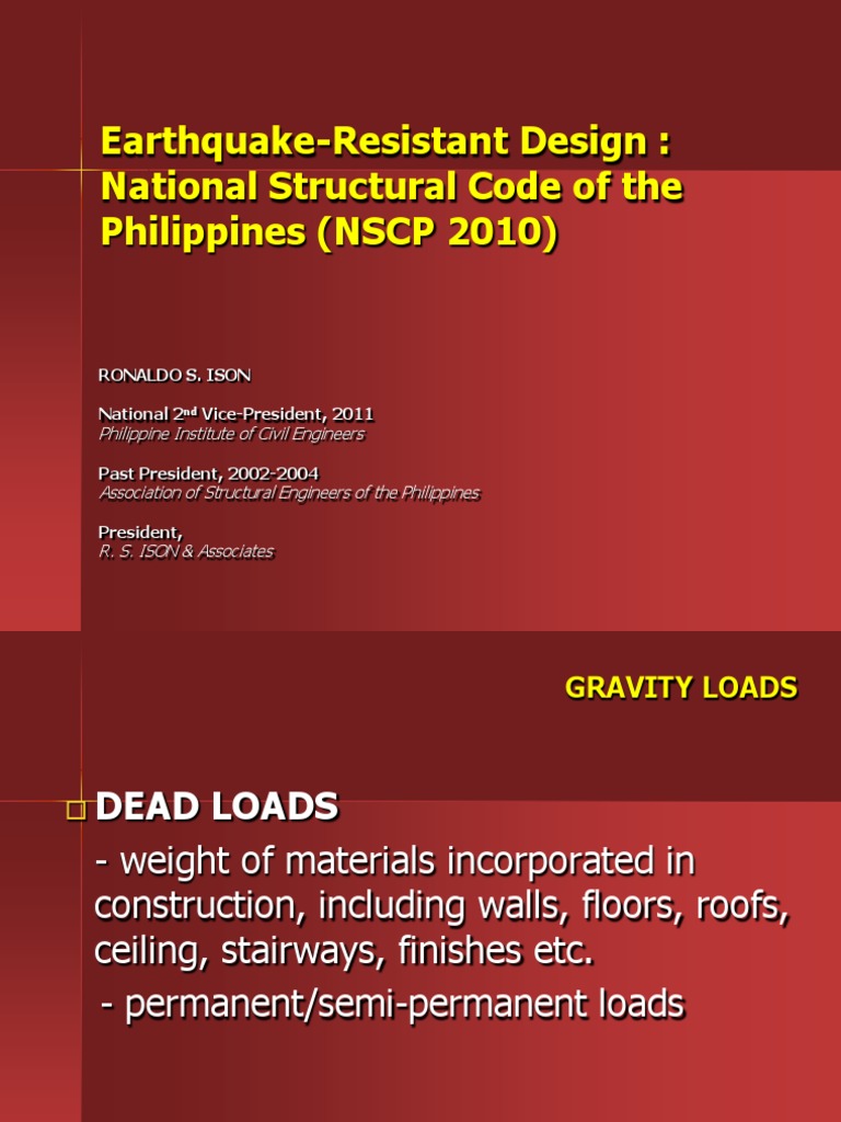 NSCP 2015 Design Criteria | PDF | Beam (Structure) | Structural Load