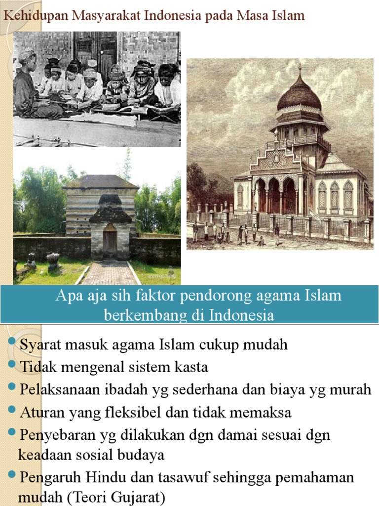 Kehidupan Masyarakat Indonesia Pada Masa Islam | PDF