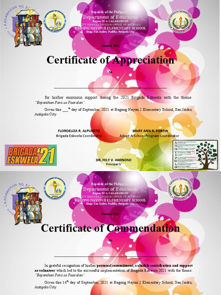 BE Certificate of Commendation | PDF | Policy