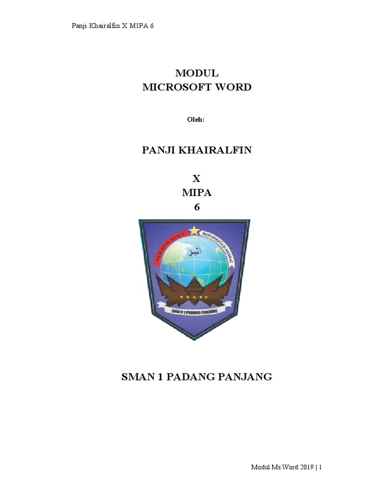 Modul MS Word | PDF | Karier & Perkembangan | Seni