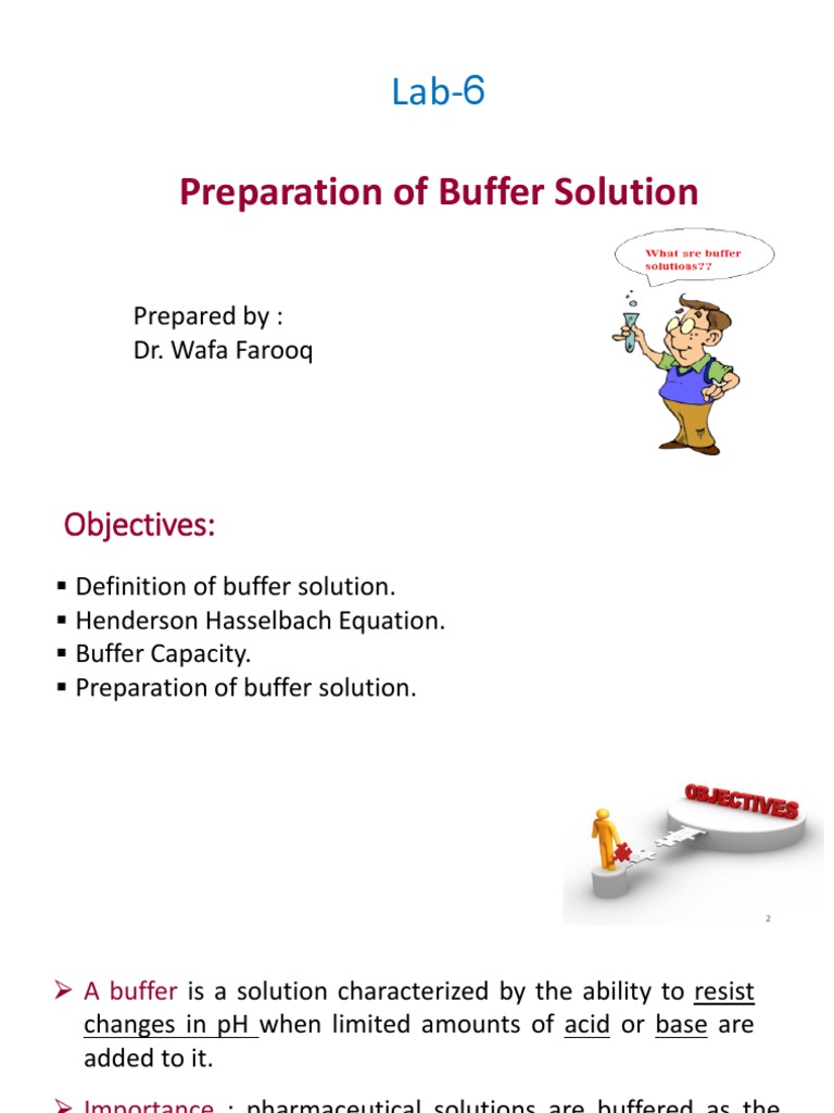 Preparation of Buffer Solution: Prepared By: Dr. Wafa Farooq | PDF ...