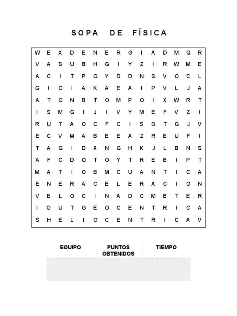 Sopa de Fisica | PDF | Importar | Ligero