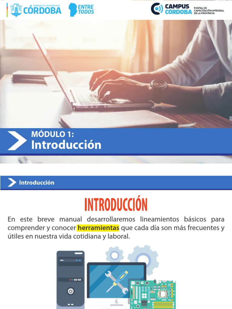 Modulo 1 - Introduccion | PDF | Hardware de la computadora | Periférico