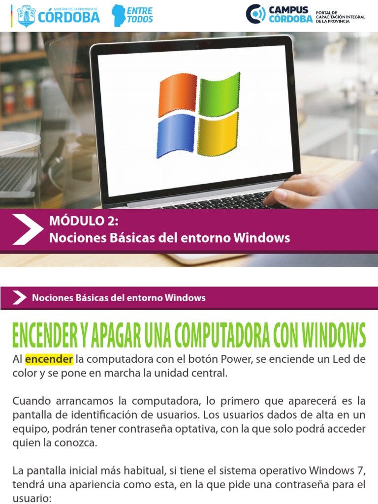 Modulo 2 - Windows | PDF | Archivo de computadora | Microsoft Windows