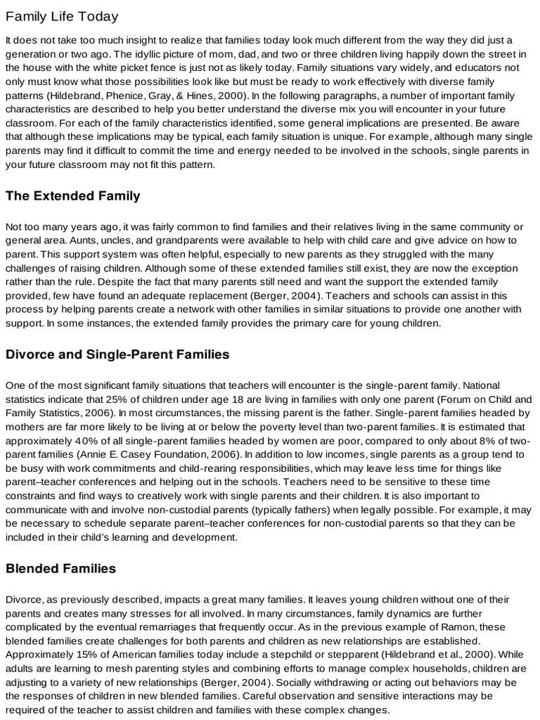 Family Life Today | Download Free PDF | Homosexuality | Stepfamily