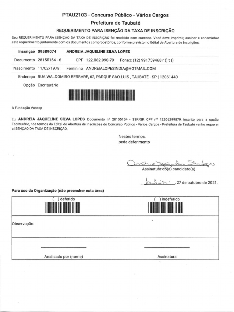 Requerimento Assinado | PDF