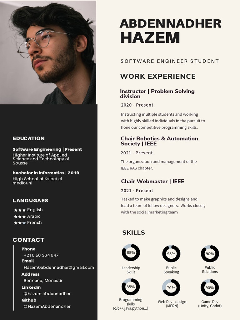 Hazem Abdennadher CV | PDF | Computer Science | Software Engineering