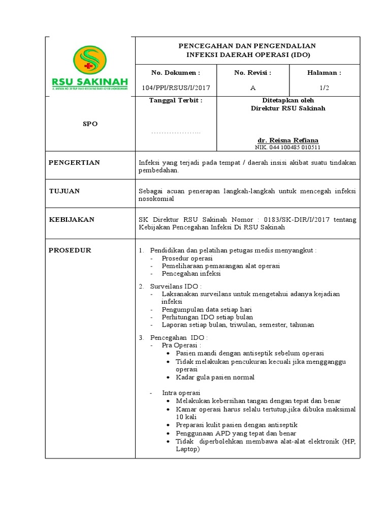 Spo Pencegahan Dan Pengendalian Ido | PDF