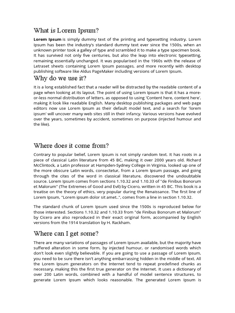 What Is Lorem Ipsum?: Lorem Ipsum Is Simply Dummy Text of The Printing ...