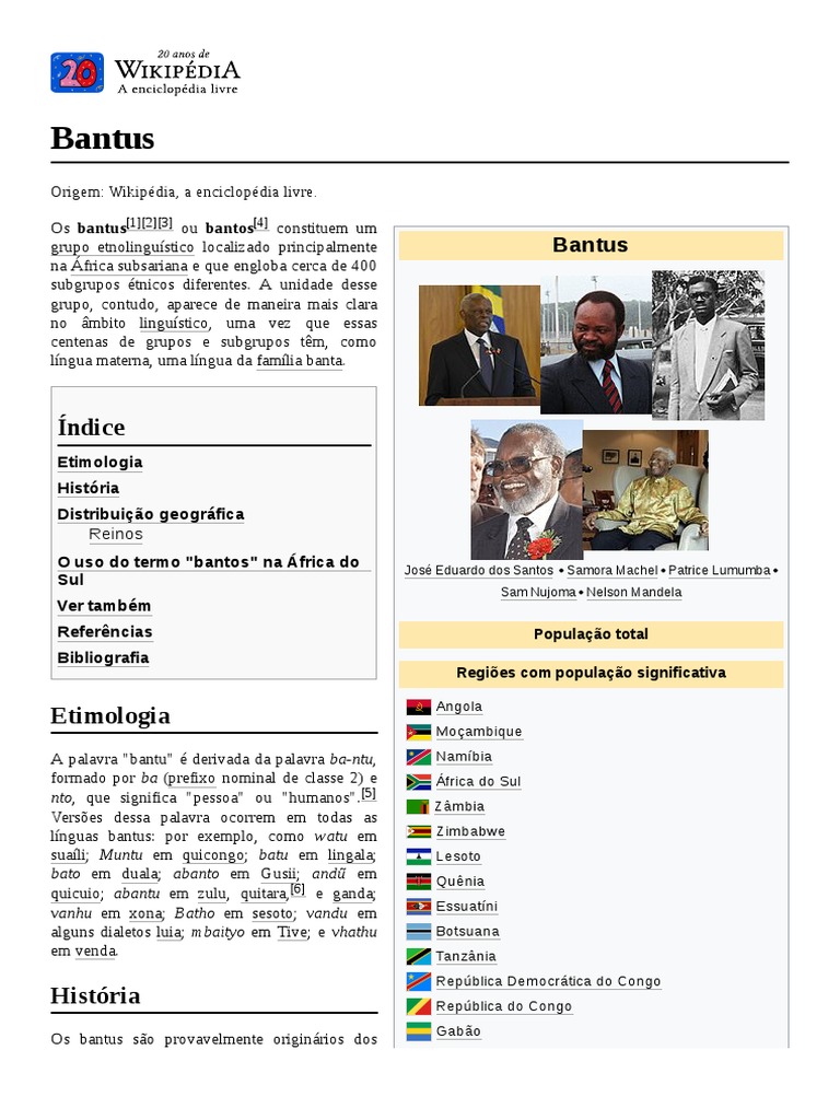 Origem e Cultura dos Bantus | PDF | África | África do Sul